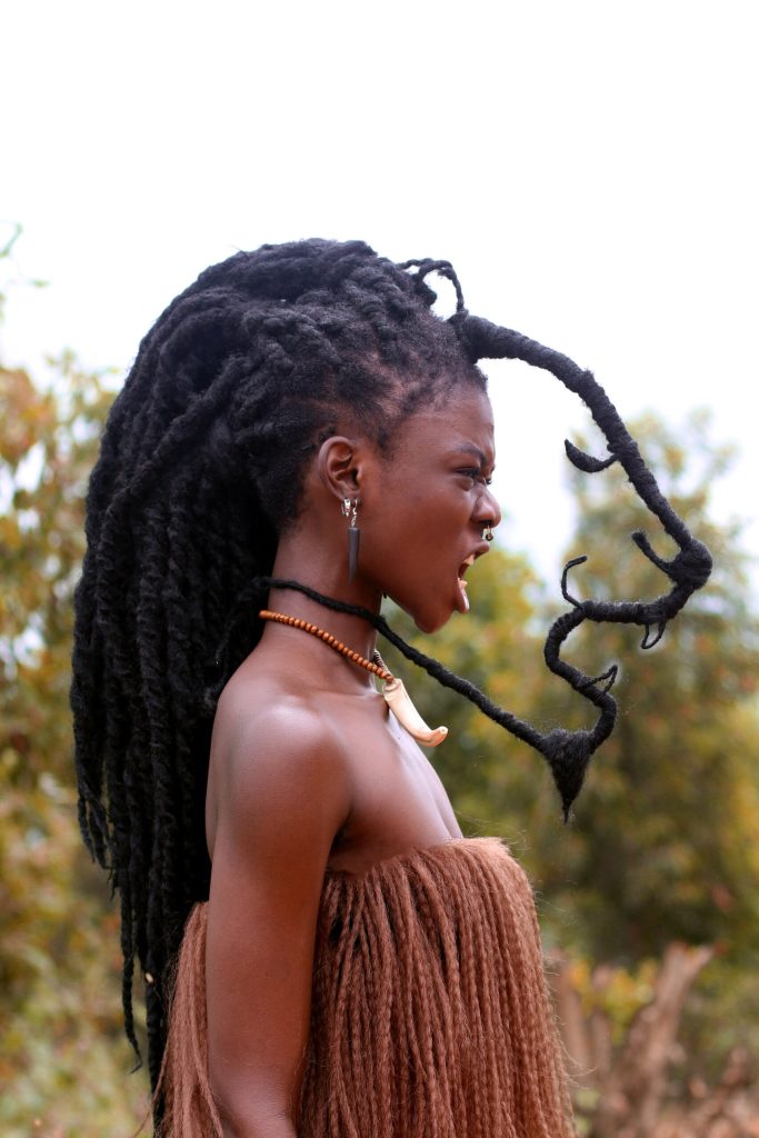 Hair today, art tomorrow! African artist Laetitia Ky locks down using ...