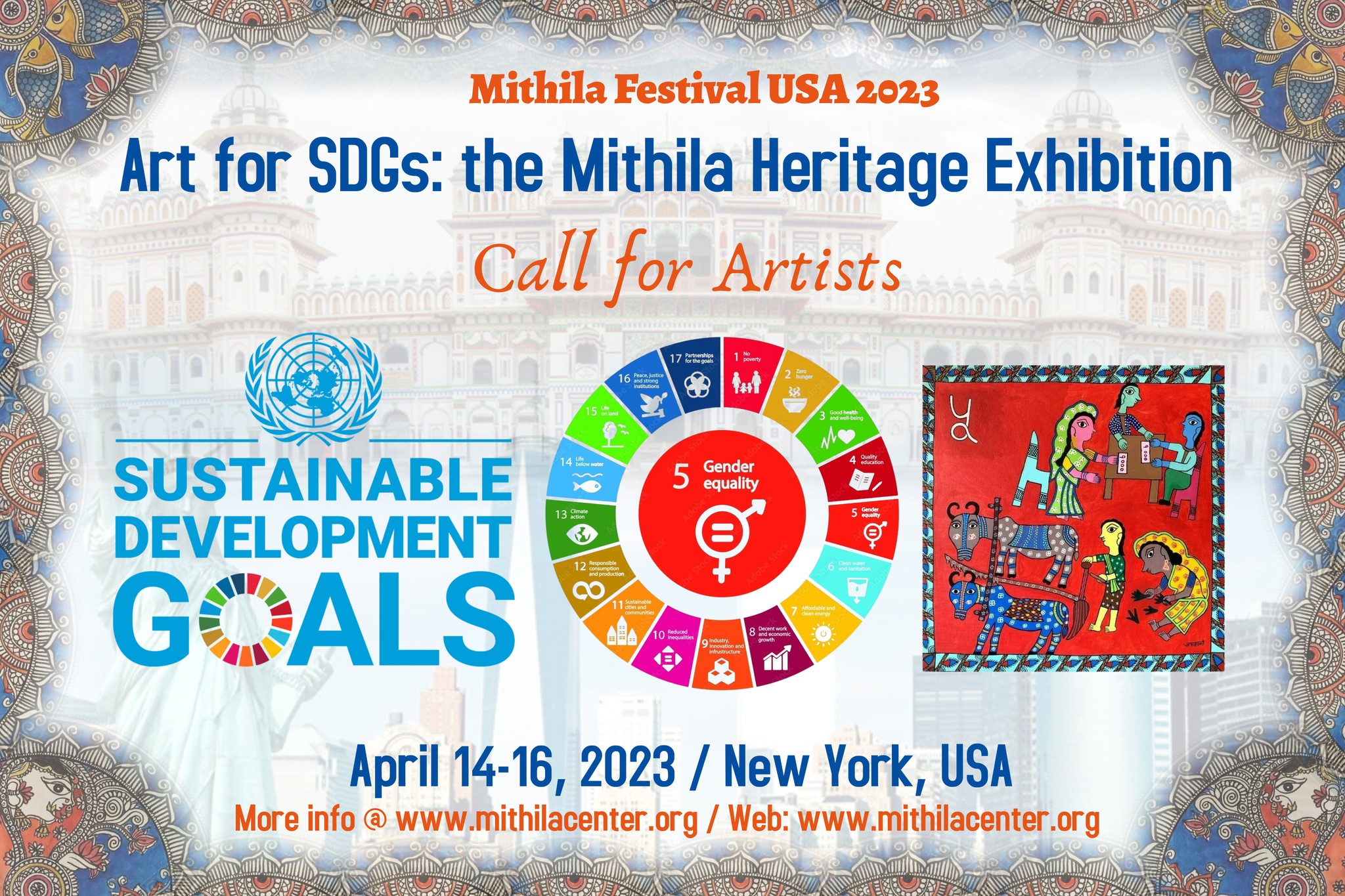 Mithila Festival USA 2023: Art for United Nations Sustainable ...