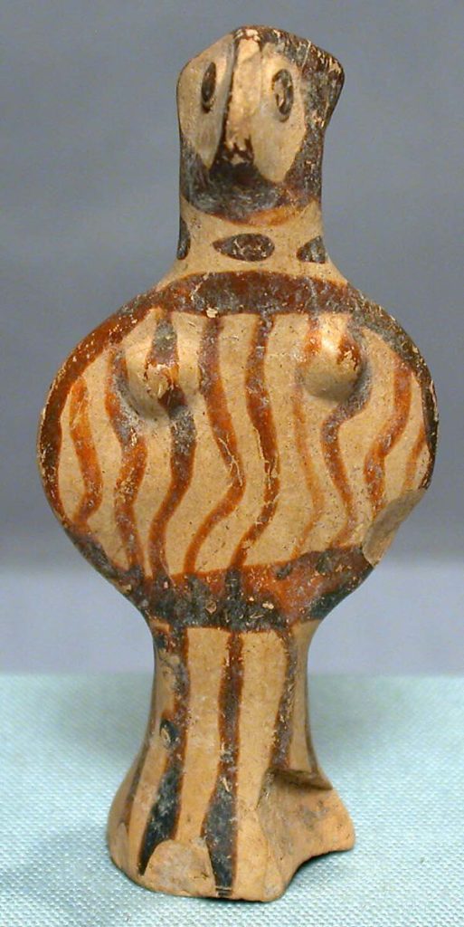 Ancient Greek Figurines On Display At The Met Museum In New York