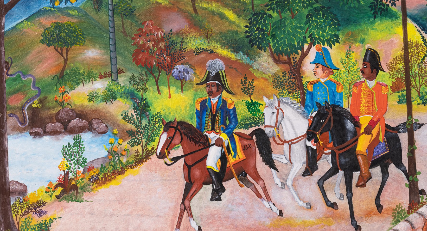 A Visual Dialogue with Three Heroes in Haitian Revolution - Abirpothi
