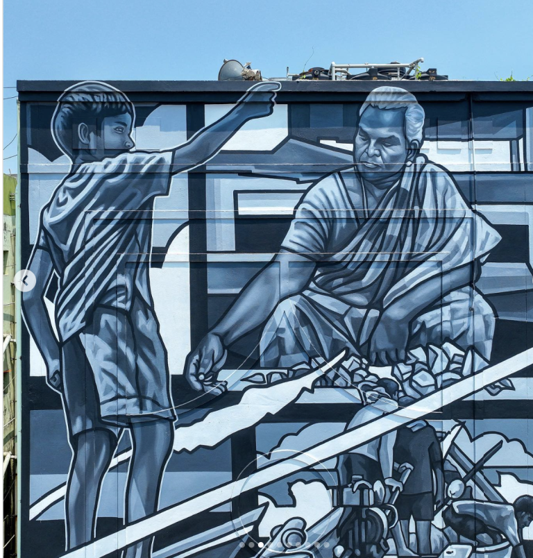 What Does the Massive Chennai Mural inspired by local fisherfolk by ...