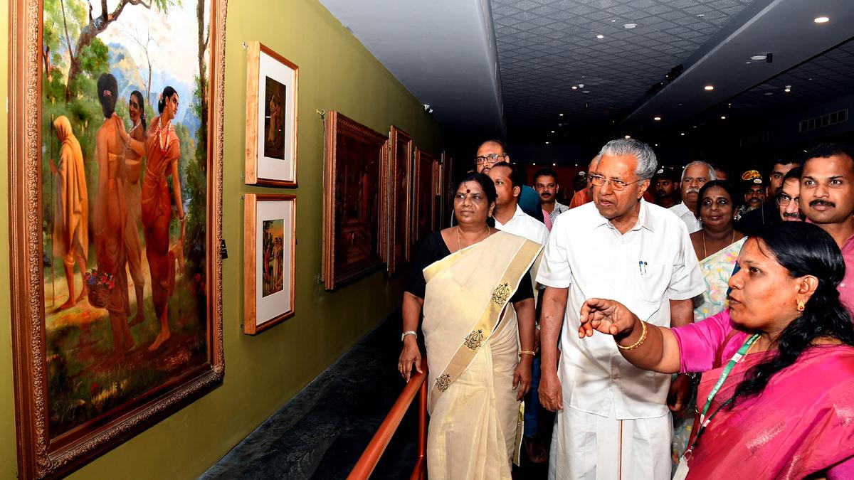 Kerala CM Pinarayi Vijayan Has Inaugurates Raja Ravi Varma Art Gallery ...