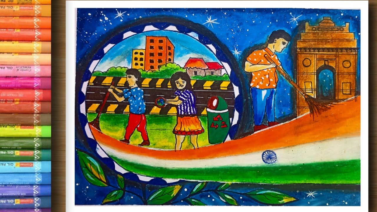 Celebrating Cleanliness: Best Painting Ideas For Swachh Bharat Abhiyan