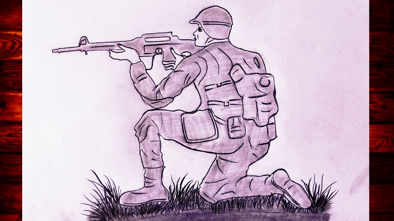 Easy Drawing of Indian Army: A Step By Step Guide | Abirpothi