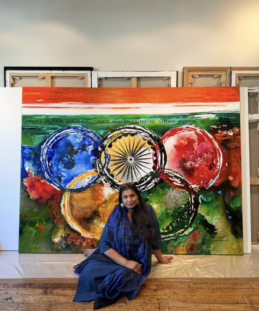 Sujata Bajaj’s Olympic-Inspired Art Unveiled in Paris at JSW Group ...