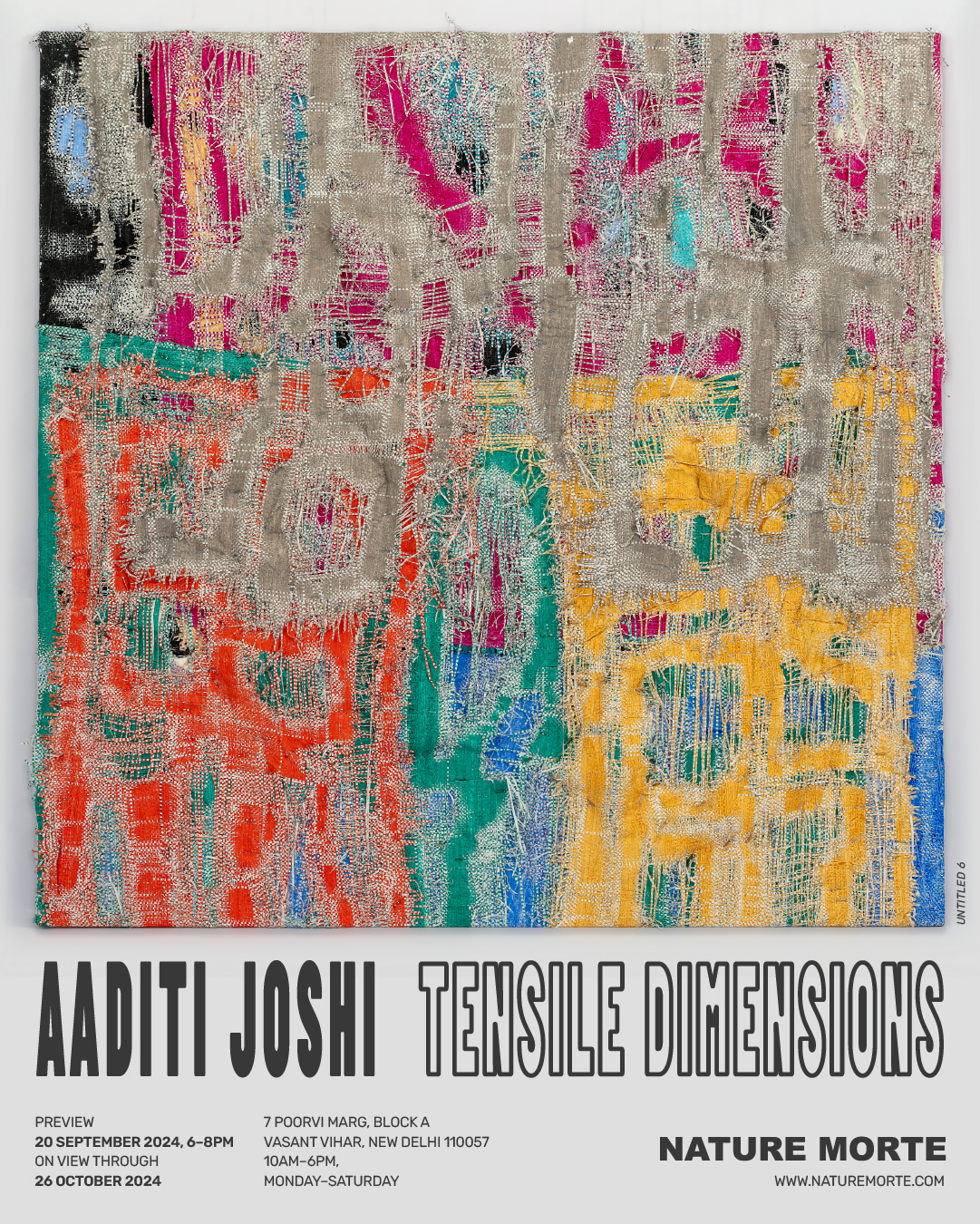 Aaditi Joshi’s Low Relief Composition in Nature Morte’s Tensile ...